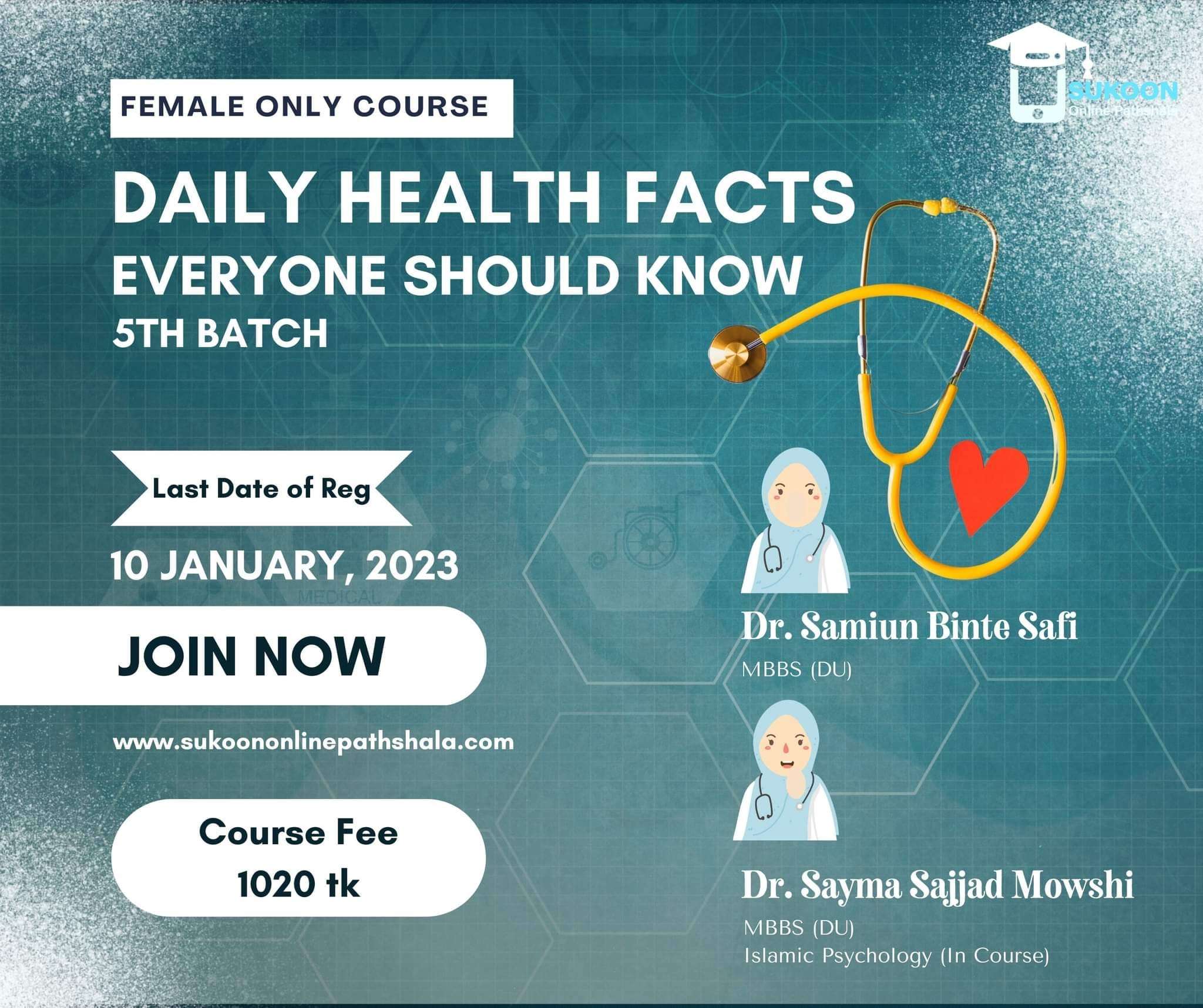Daily Health Facts Everyone Should Know - Sukoon Online Pathshala